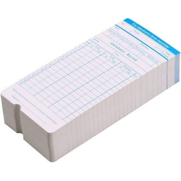 Yescom 1000 Count Weekly Time Clock Cards Timecard for Employee ...