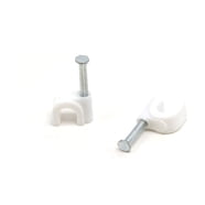 Steren RG59 Vertical Clear Vinyl Siding Clip - 100 Pack, High Impact ...