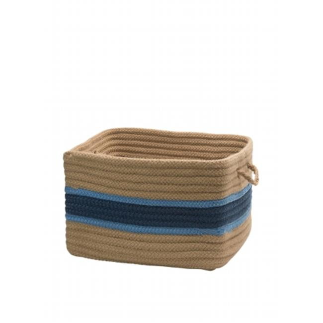 Garden Banded - Jasmine/Blue Ice 18in.x12in. Square Utility Basket ...