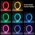 BrightSide LED Portal Light, Multicolor RGB Ring Lamp, 16 Colors ...