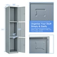 "Fesbos Tall Metal Locker for Dorm, Staff, Gym, School, Office, 71 ...