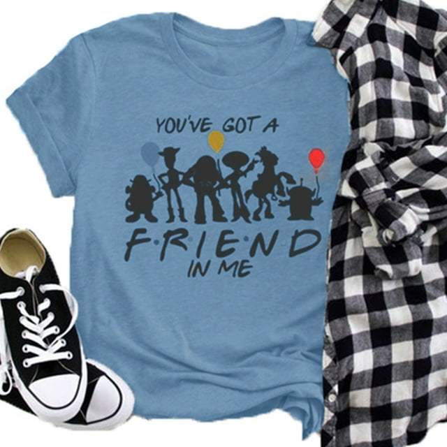 SySea Fashion Women's Toy Story Shirt Short Sleeve Graphic Tees Funny ...