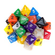 Wiz Dice Sticky Ichor Set of 7 Polyhedral Dice in Display Case-Solid ...