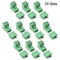 2 Pin 5.08mm Pitch Male Female PCB Screw Terminal Block 10Sets ...