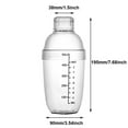 BE-TOOL Cocktail Shaker with Scale AS Plastic Wine Beverage Mixer Wine ...