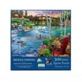 SUNSOUT INC - Bridge Fishing - 500 pc Jigsaw Puzzle by Artist: Bigelow Illustrations - Finished ...