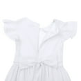 Iefiel Girls Ruffles Bridesmaid Prom Gown Party Long Flower Girl Dress