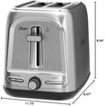 Oster Advanced Toast 2-Slice Toaster Stainless Steel for Bagels & All ...