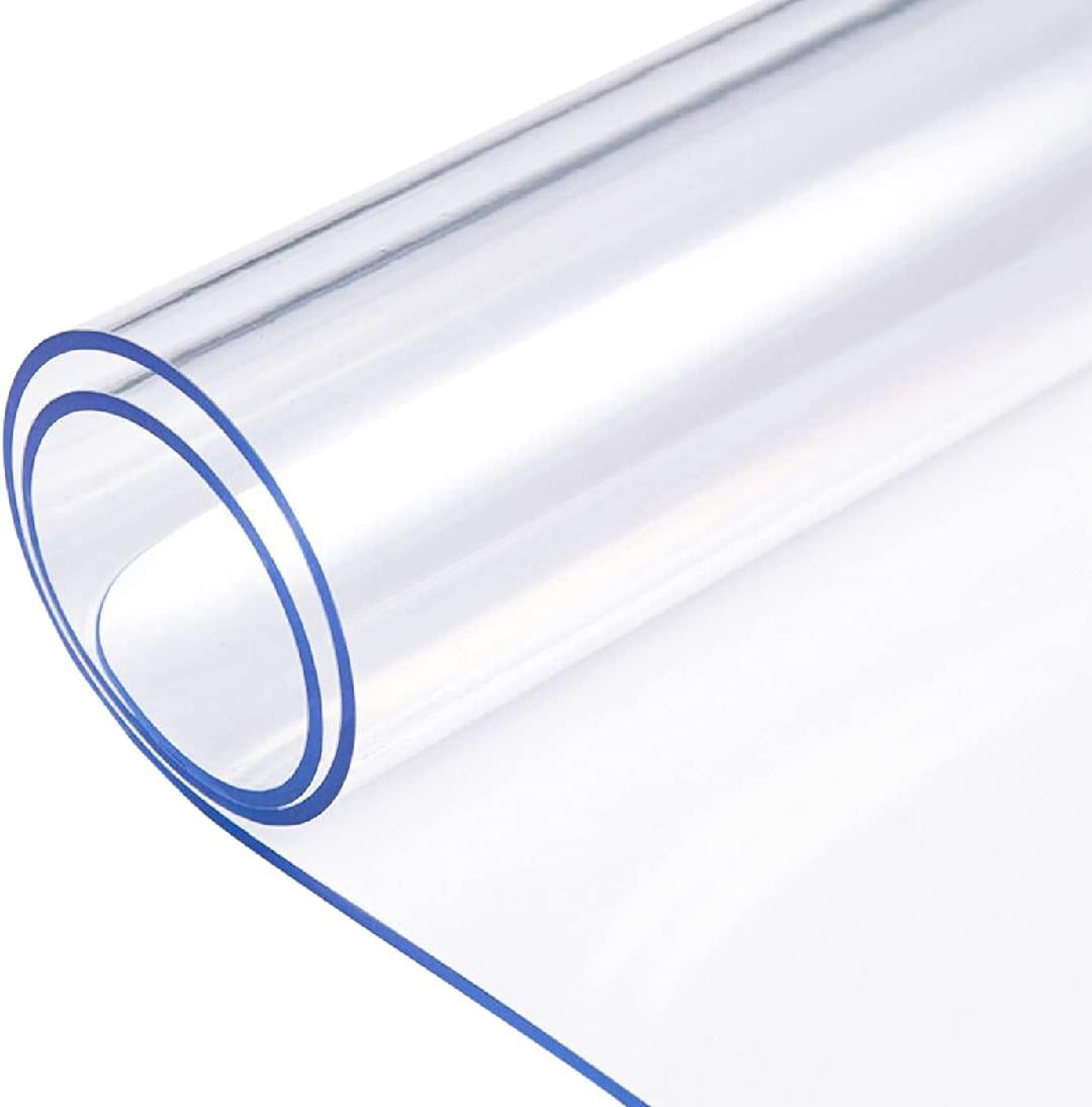 Set of 2 Clear Plastic Table Protector PVC Vinyl Glass Table Mats ...