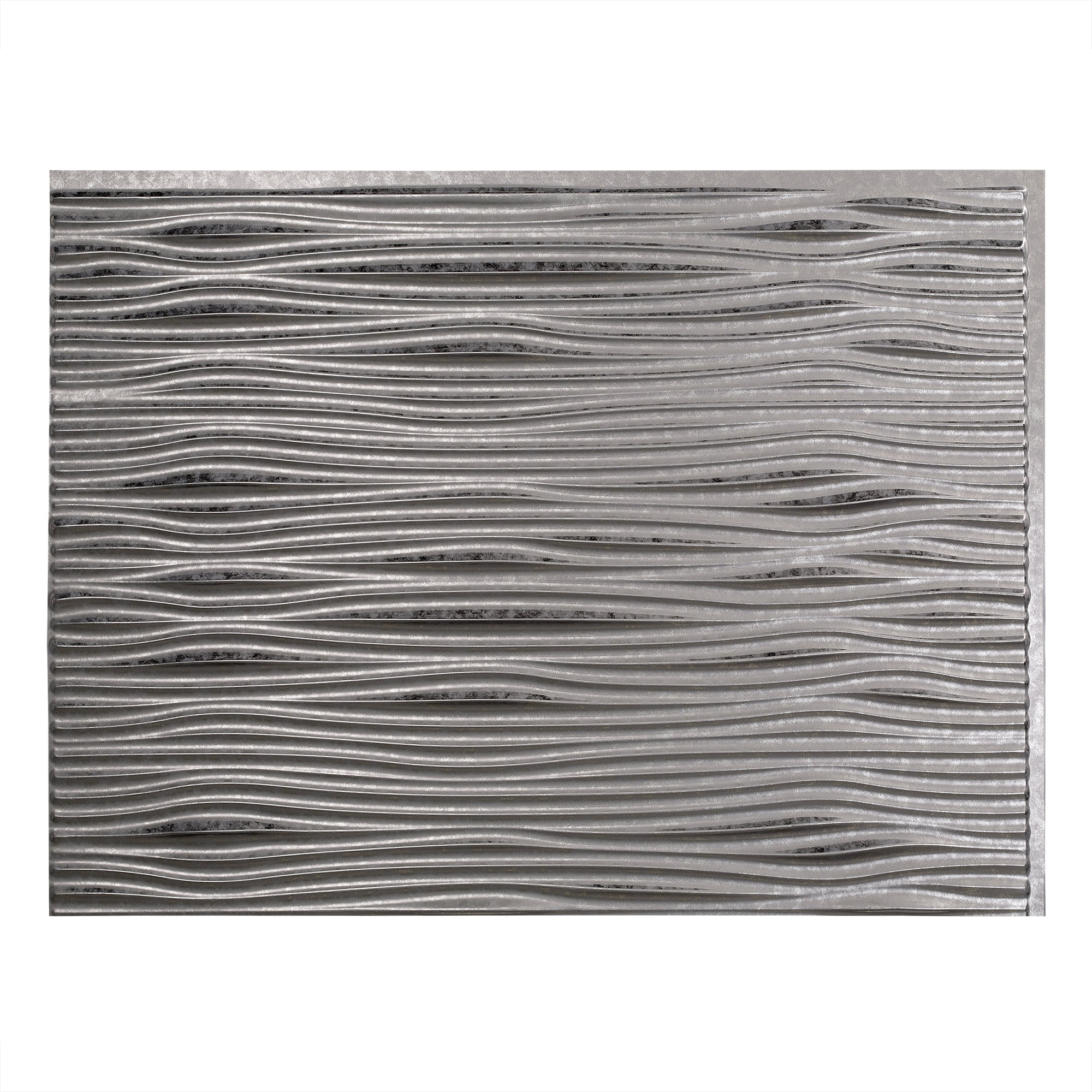 Fasade Easy Installation Waves Galvanized Steel Backsplash Panel for ...