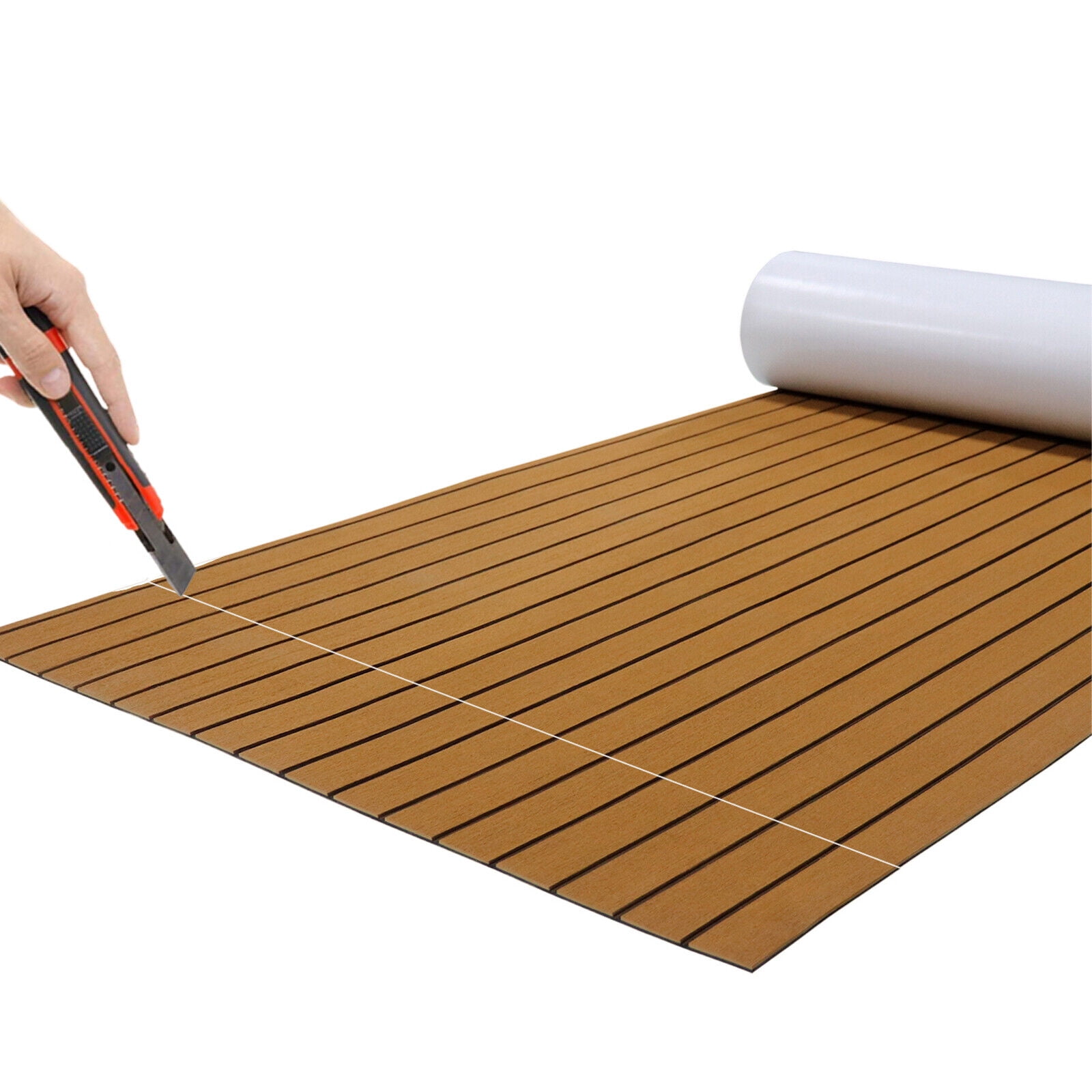 Boat Decking EVA Teak Decking Sheet, Faux Teak Decking Mat for Boat ...