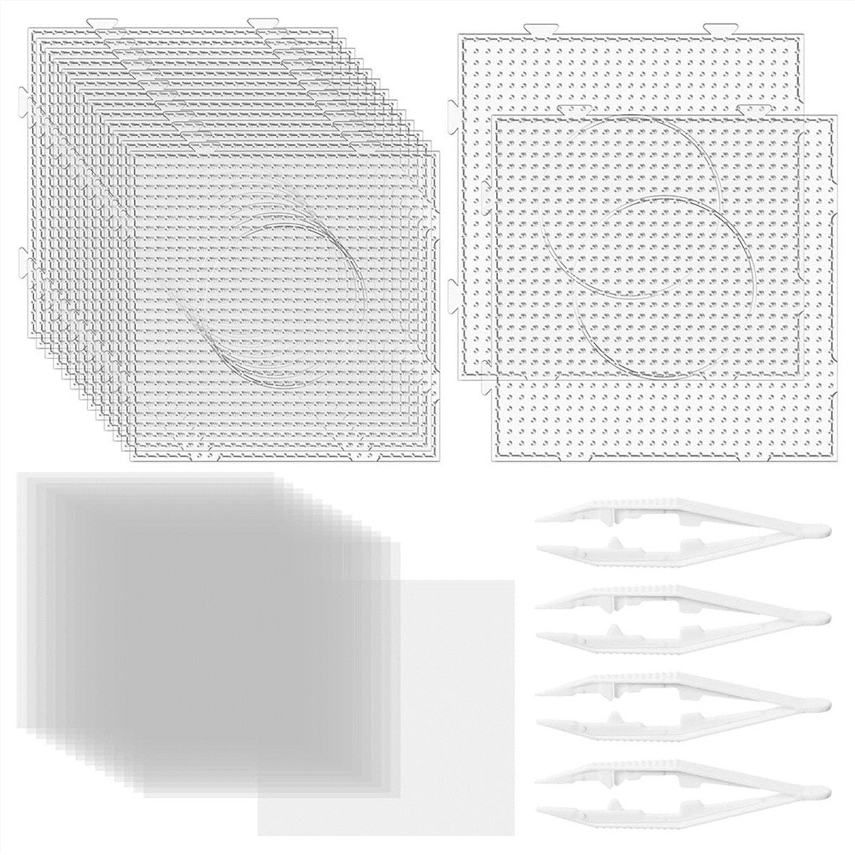 Click here for Unbranded 34 Pcs 5mm Fuse Beads Boards Set Clear F... prices