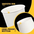 100 pack Disposable Coffee Cups with Lids 12 oz, Hot Paper Cups with ...