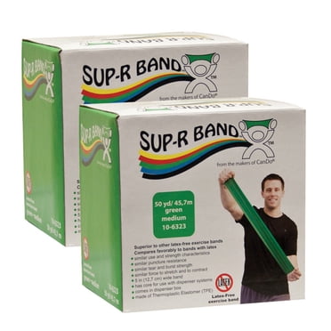 Sup-R band, latex-free, 50 yard, 5 pc set (1 ea: yellow-black) w ...