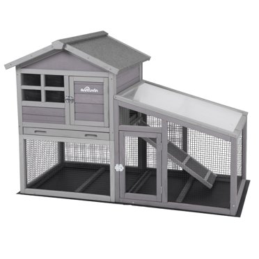Kaytee Rabbit Hutch 2-Story 48 Inches - Walmart.com