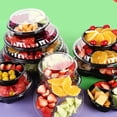 ACDANC 2026 New 10Pcs Round Plastic Divided Appetizer Tray Grid Design ...