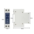 1P 1P+N Smart Circuit Breaker Voltage Energy Power KWh Meter Time Relay ...