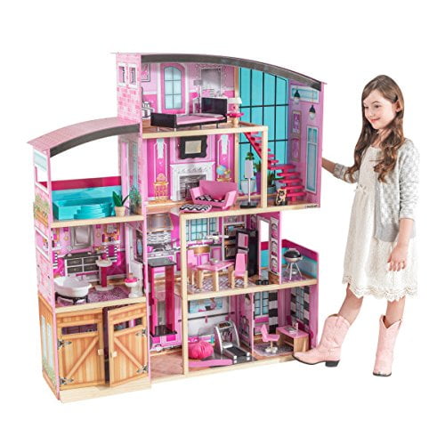 KidKraft Shimmer Mansion Dollhouse Walmart