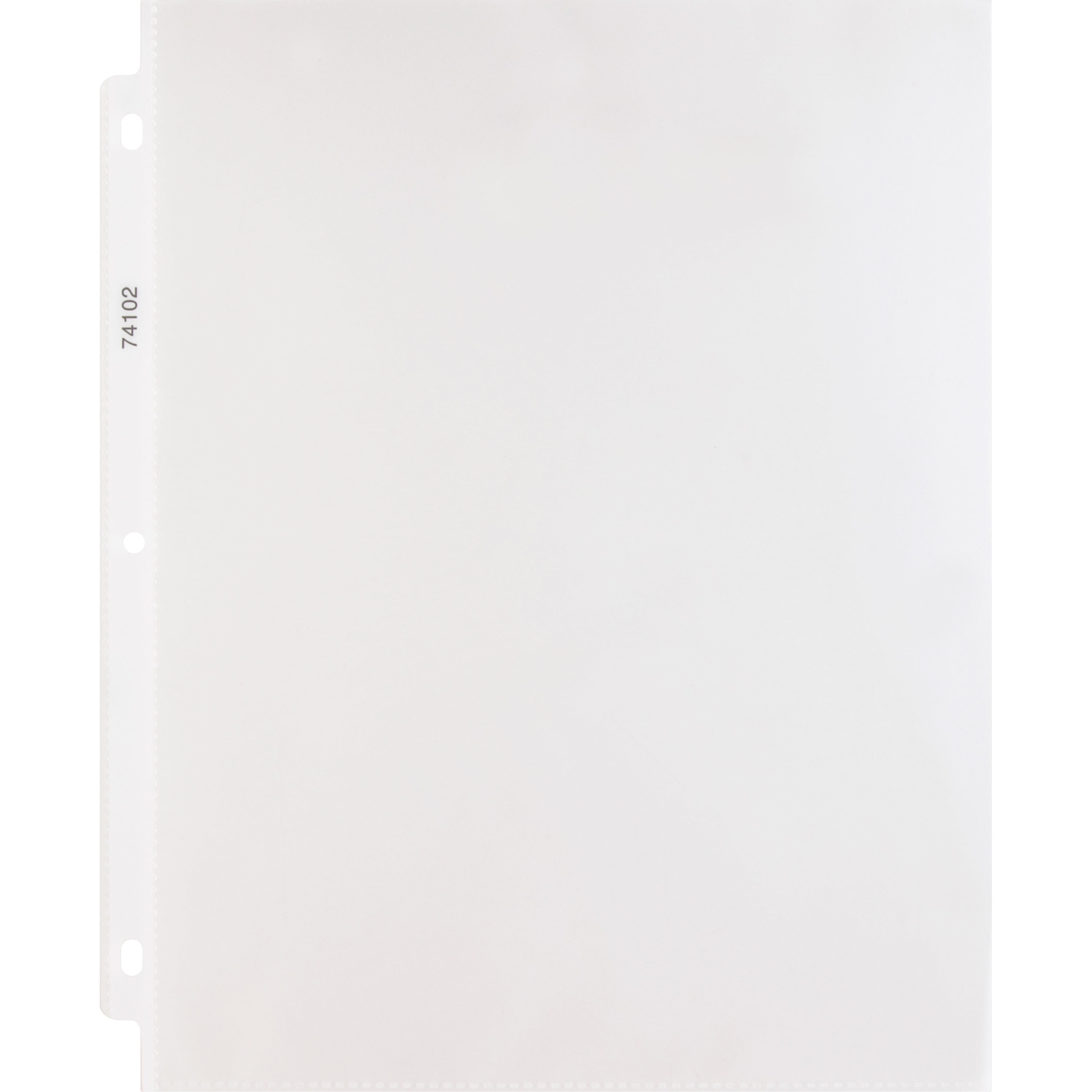 Sparco, SPR74102, Heavy-duty 3-Hole Top-loading Sheet Protector, 100 ...