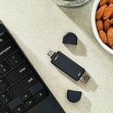 onn. USB C/USB 2.0 Memory Card Reader for SD/Micro SD Cards - Walmart ...