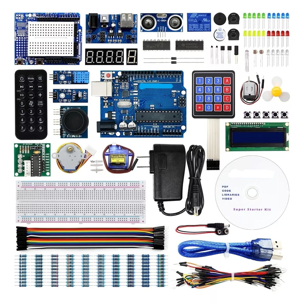Kit de inicio jixopn con tutorial para Arduino Uno R3. Kit de ...