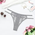 Godathe Womens Thongs Panty Plus Size Thong Erotic Panty Lace Sexy Thong Grey Xl