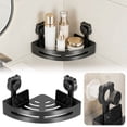 Suction Cup Corner Shower Caddy Drill Free Bathroom Wall Shelf ...