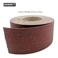 80 Grit Sandpaper Roll, 3 Inch x 49 Feet Emery Cloth Roll Aluminum ...