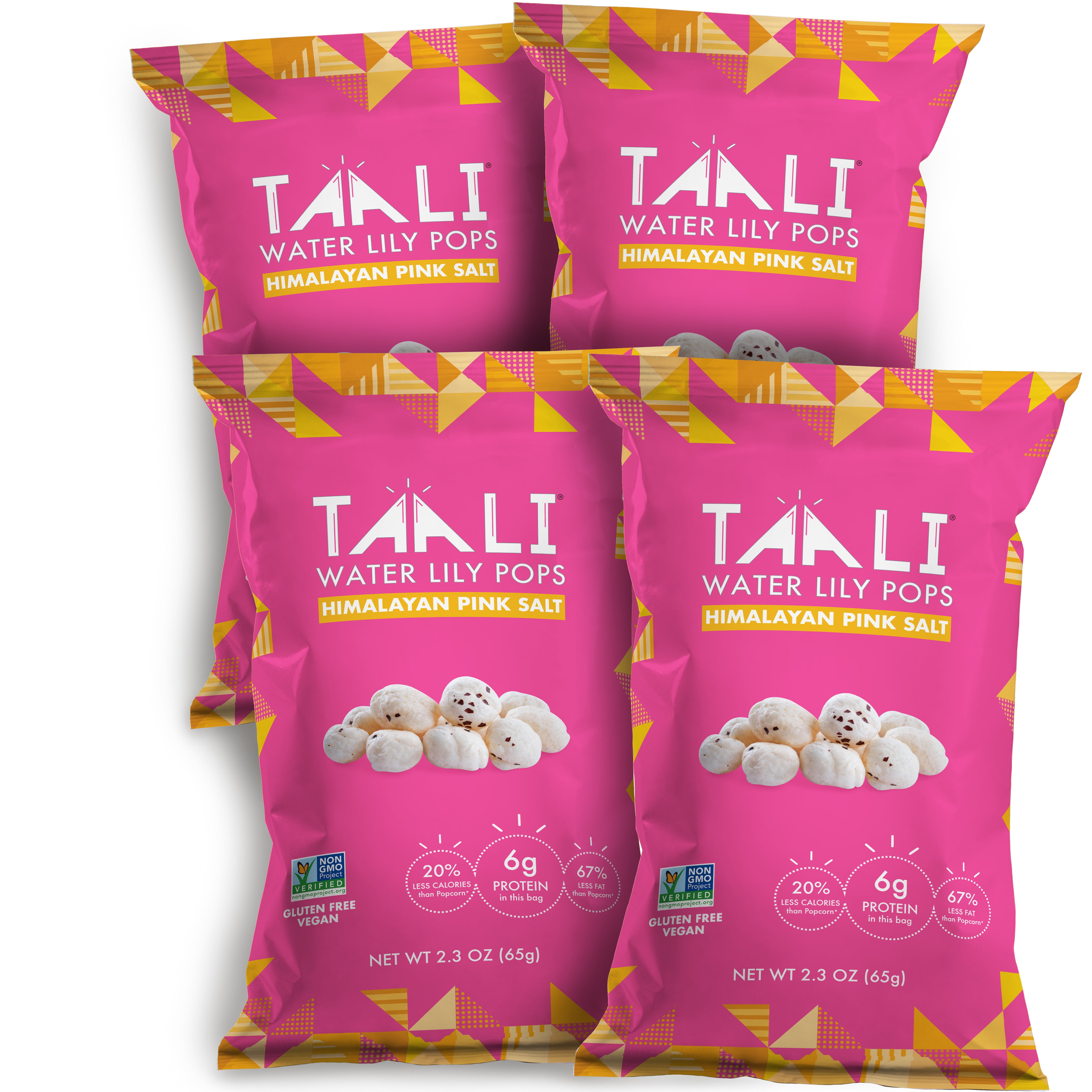 Taali Himalayan Pink Salt Popped Water Lily Snacks 2.3 oz, 4 Count ...