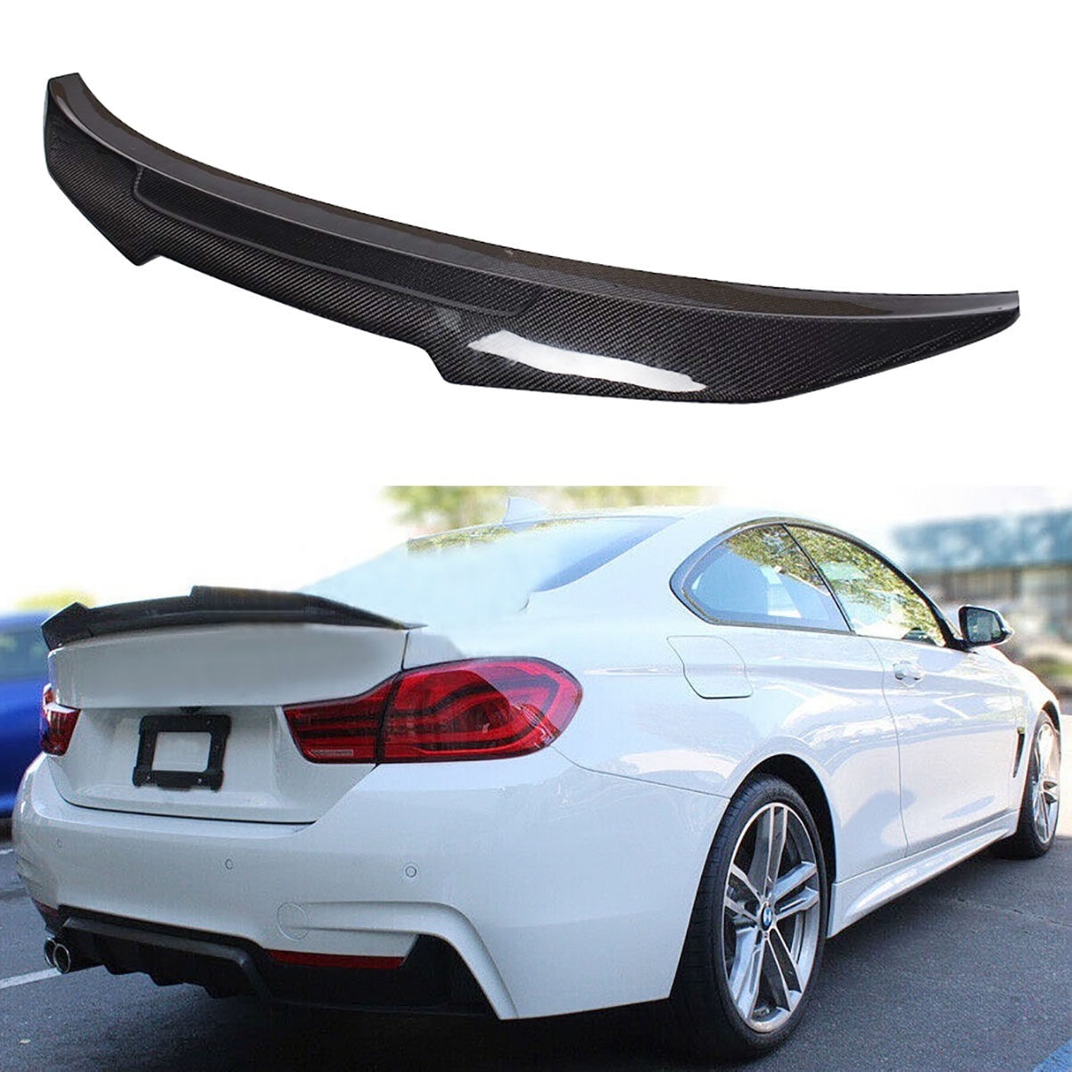 Fit for BMW 420i 428i 430i 435i 440i Coupe 2014-2020 Rear Spoiler Trunk ...
