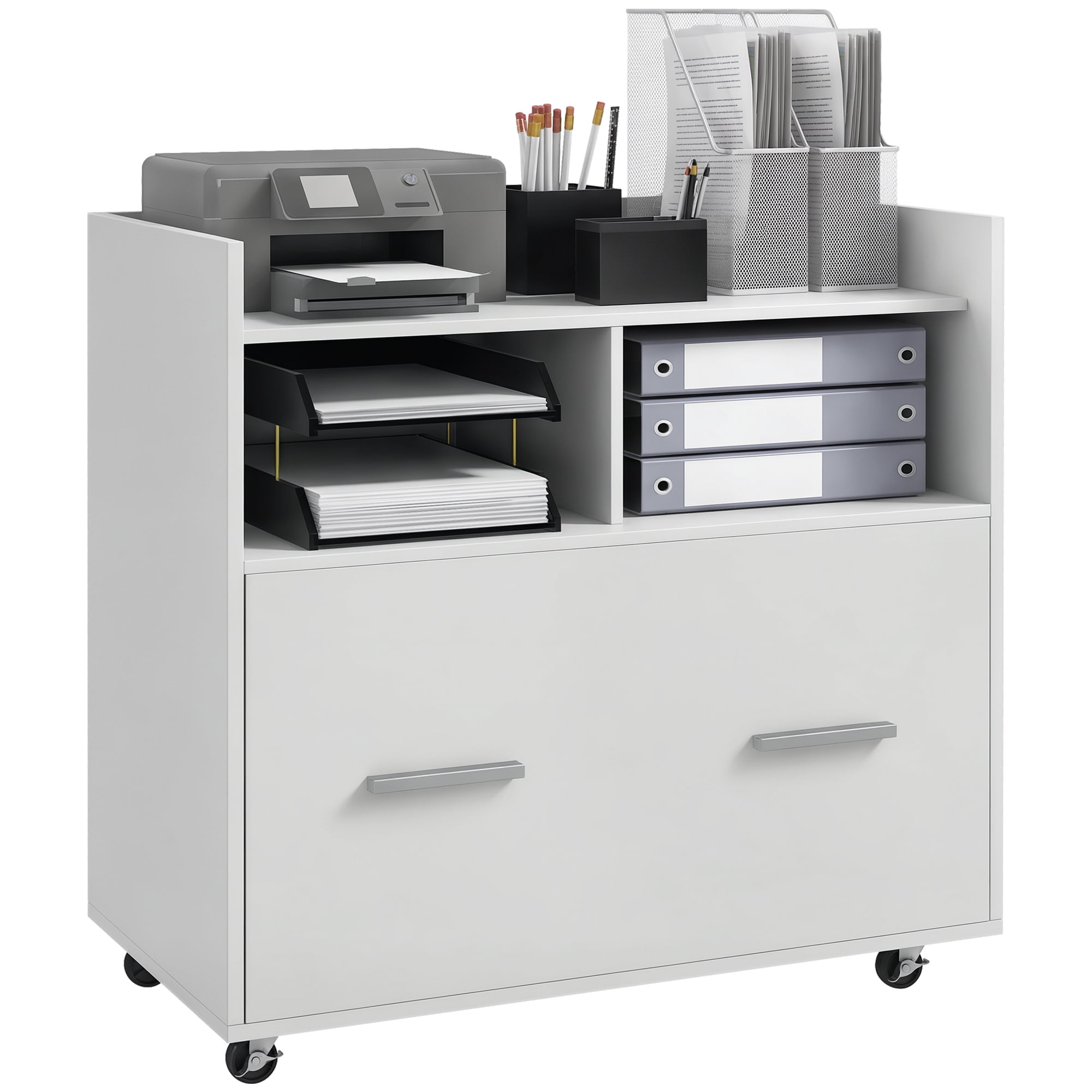 Click here for Vinsetto Mobile Filing Cabinet With Hanging Bar Fo... prices