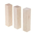 Balsa Wood Dowel Rods Blocks, Unfinished Hardwood Craft Sticks, Prop ...