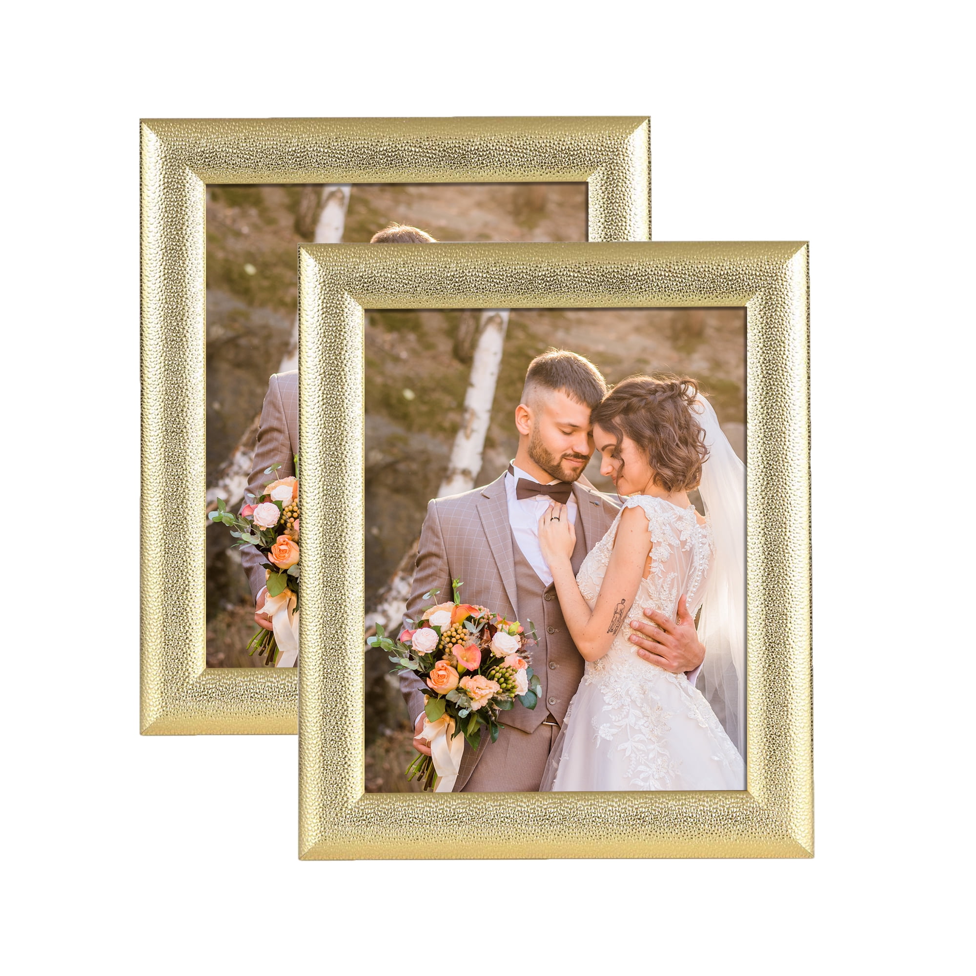 Artbyhannah 2 Pack 8x10 inch Picture frames Set, Ornate Gold Photo ...