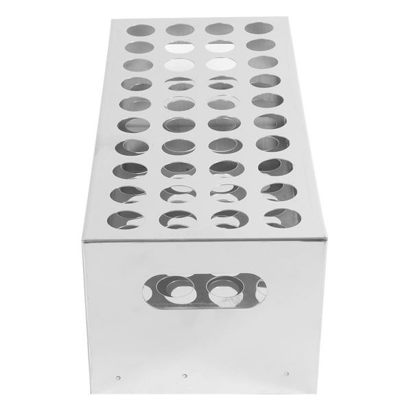 Test Tube Stand, Hole 15.5mm/18.5mm Double-layer 40-Hole Stainless ...