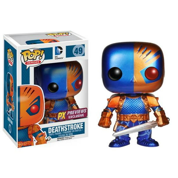 Funko Pop Heroes: Deathstroke Metallic Exclusive Vinyl Figure - Walmart ...