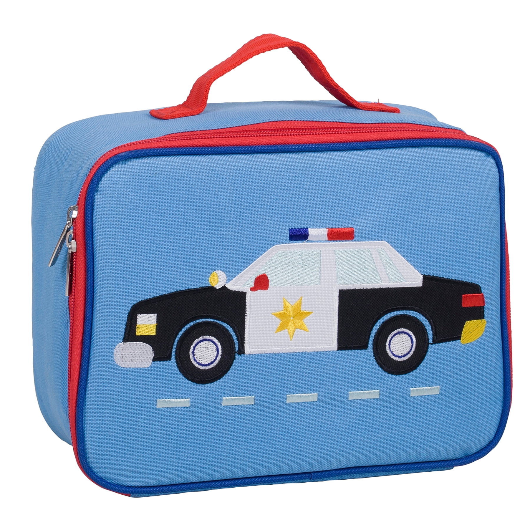 Olive Kids Police Car Embroidered Blue Lunch Box for Boys and Girls ...