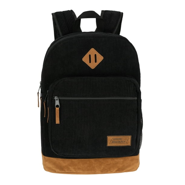 Genuine Dickies Unisex Varsity 17" Laptop Backpack Black Corduroy ...