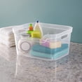 Mainstays Large Open Bin, Clear Plastic, Easy Access Bin with Scoop ...