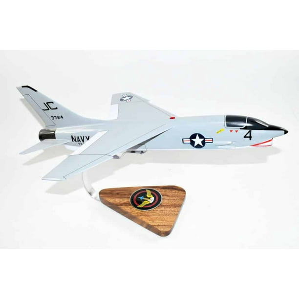 VX-3 F-8 Crusader Model,Vought F-8 Crusader,18,Mahogany Scale Model ...