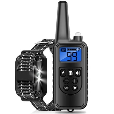 Petrainer Waterproof Dog Shocker with Remote, Beep/Vibra/Shock E-Collar ...