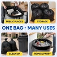 Plastic Prince Black Hight Density Can Liners 40-45 Gallon Garbage Bags ...