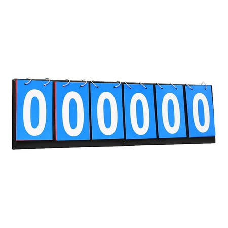 6 Digit Table Top Scoreboard Scoring Portable Sports Scorekeeper Score ...