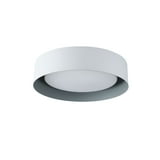 Bromi Design Lynch Metal Flush Mount Ceiling Light in White - Walmart.com