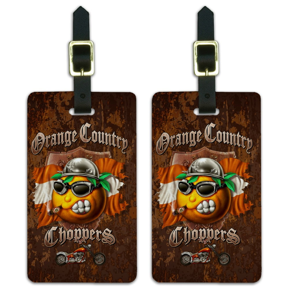 Orange Country Choppers Motorcycle Biker Club Luggage ID Tags Suitcase ...