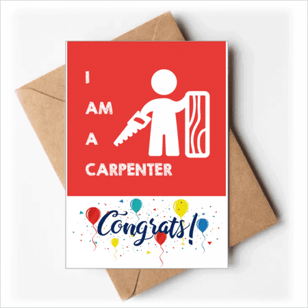 Sawboard Carpenter Job Art Deco Fashion Wedding Cards Congratulations ...