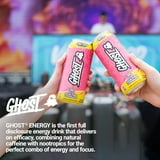 GHOST Zero Sugar Energy Drink, Sour Pink Lemonade, 16 oz Can, 12 Pack ...