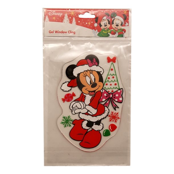 Disney Christmas Window Cling (Minnie Mouse) Holiday Double Sided Gel ...