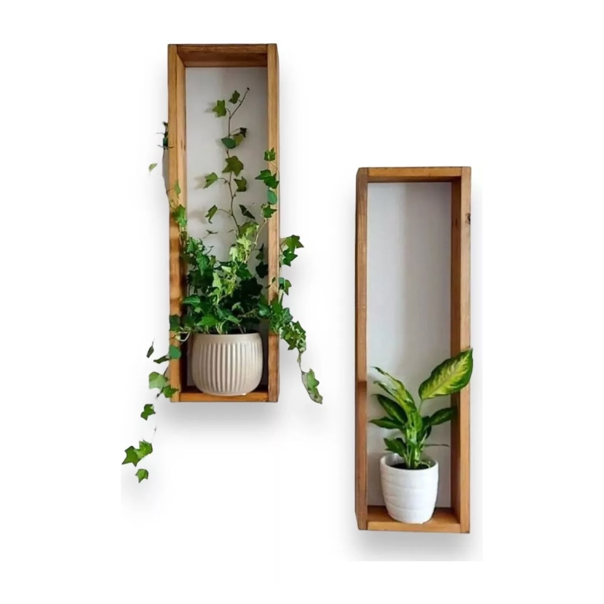 Pack 2 Repisas Rectangulares MDF Plantas Decoración Pared | Bodega ...