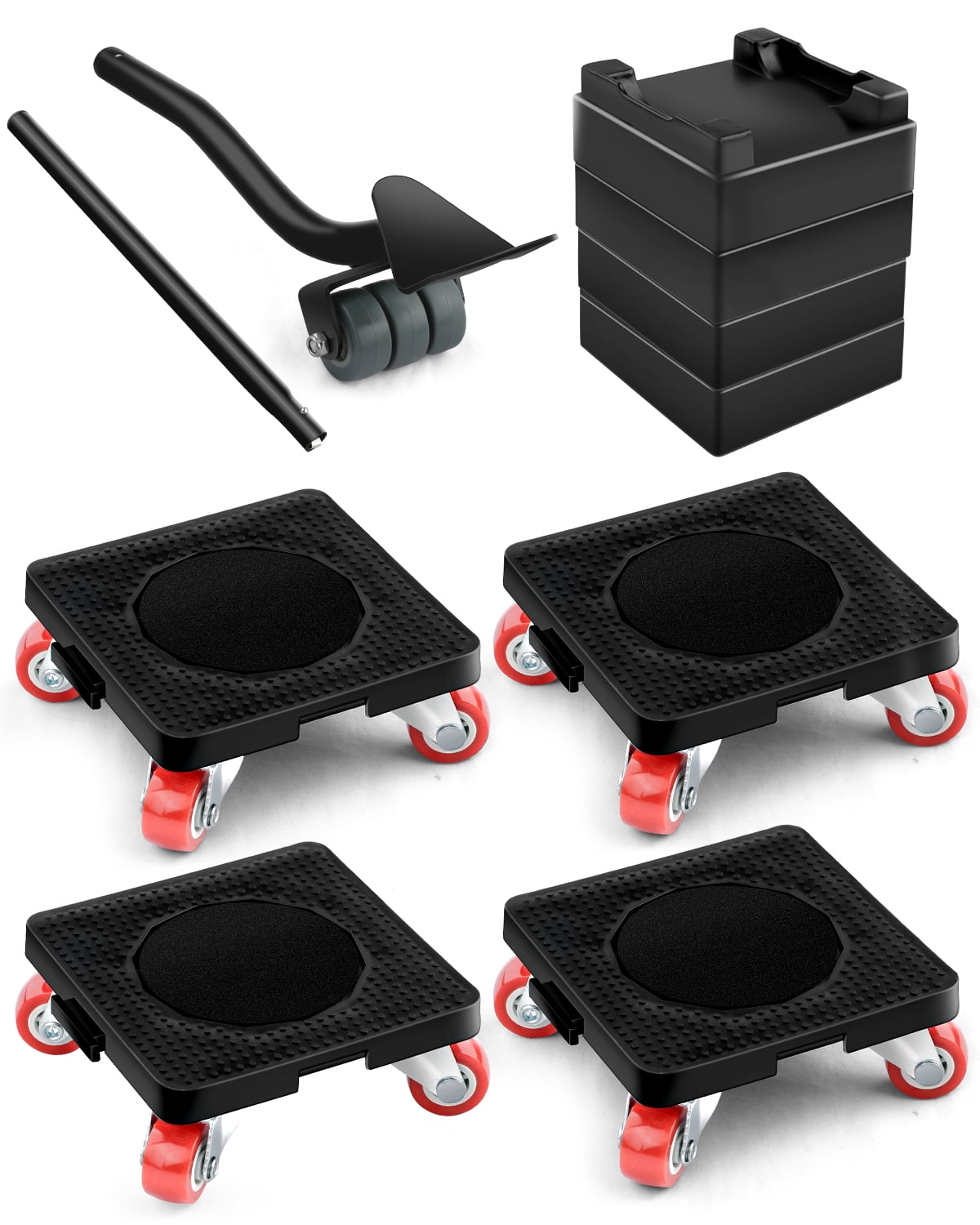 Furniture Movers Sliders with 360° Rotation Wheels & Lifter Set ...