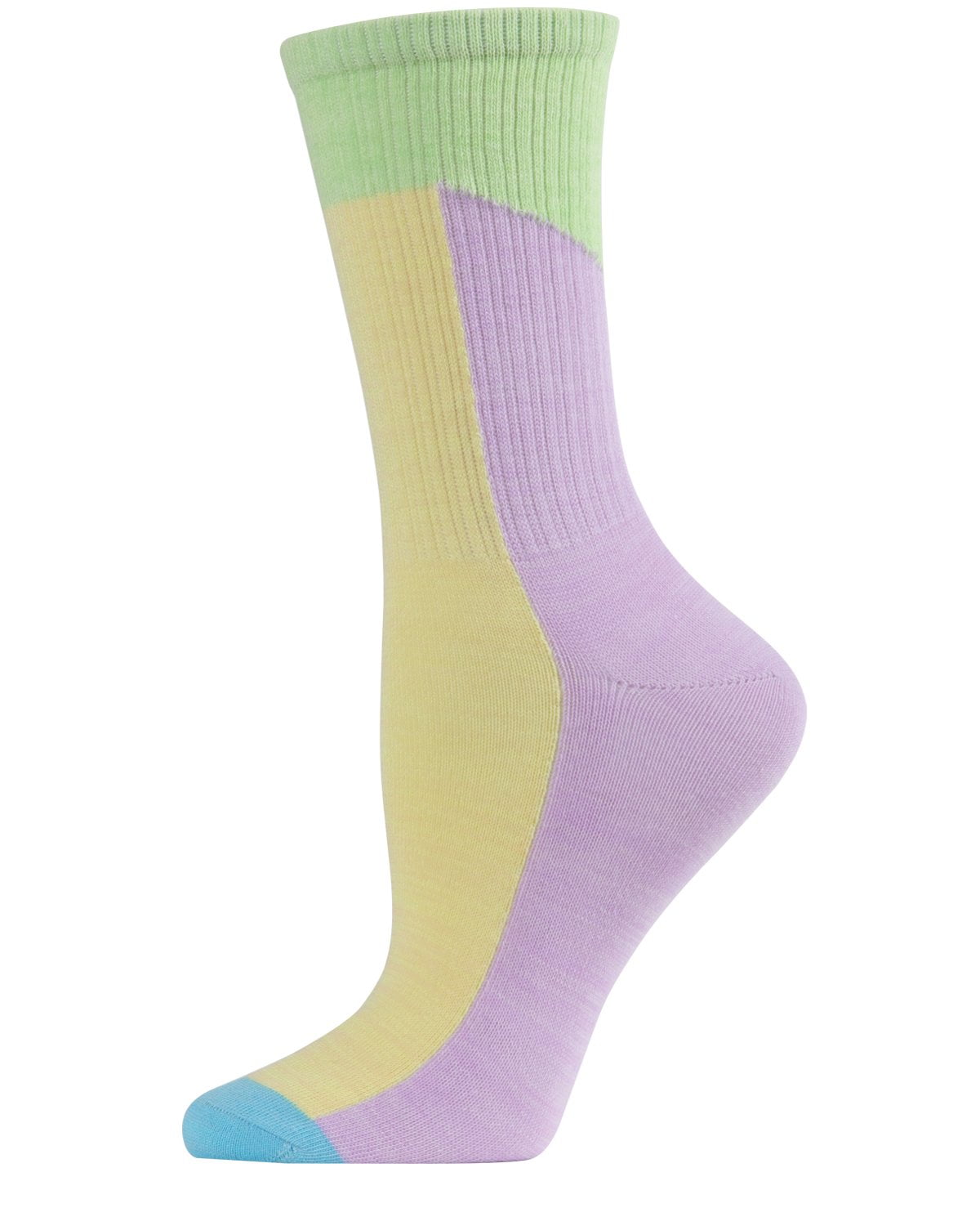MeMoi Pastel Patch Crew Socks | Fashion Crew Socks by MeMoi One Size 9 ...